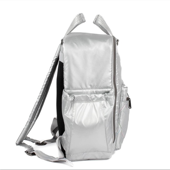 lug | Bags | Nip Lug Voyager Backpack In Metallic Silver With Rainbow ...